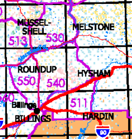 Montana Antelope Hunting District 540 – Tagged BLM maps – Public Lands ...