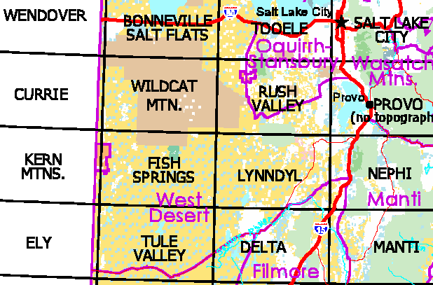 Utah Wildlife Management Unit West Desert – Tagged Forest Service maps ...