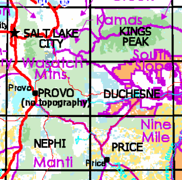 Utah Wildlife Management Unit Wasatch Mountains – Tagged hunting maps ...