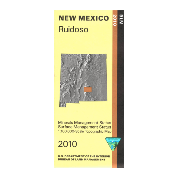 Map: Ruidoso NM (MINERAL)- NM045SMM – Public Lands Interpretive Association