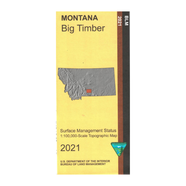 Map: Big Timber MT (SURFACE)- MT1015S – Public Lands Interpretive ...