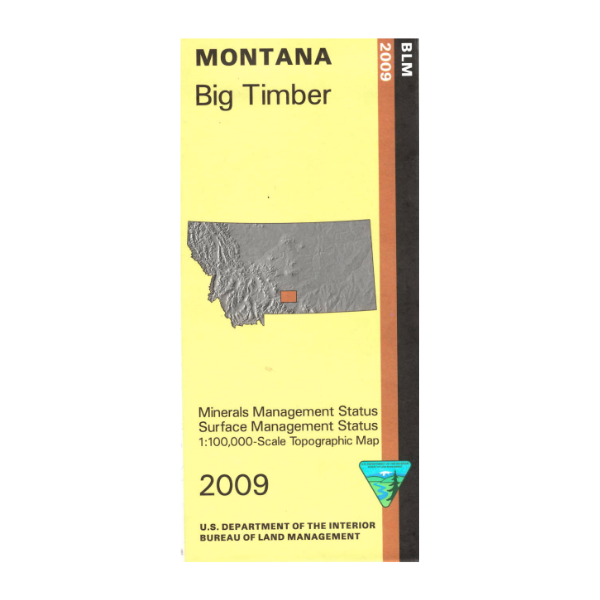 Map: Big Timber MT (MINERAL)- MT1015SM – Public Lands Interpretive ...