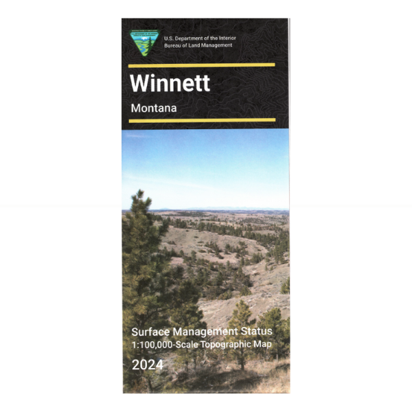 Map: Winnett MT (2024)- MT1205S – Public Lands Interpretive Association