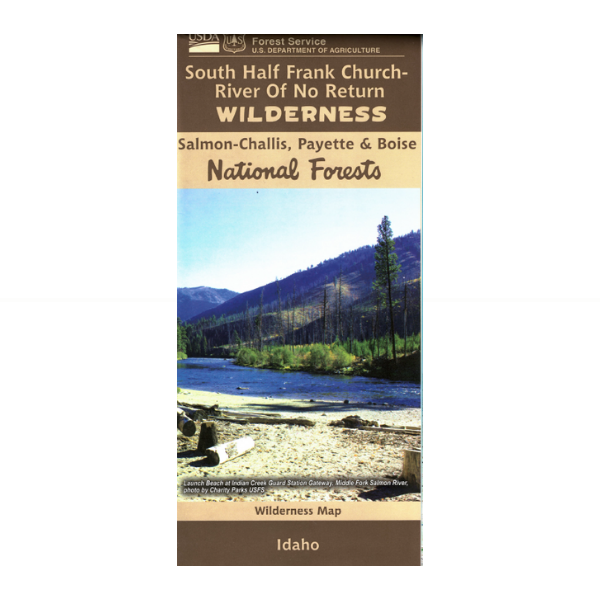 Map: Frank Church River No Return Wilderness Area Map ID (South Half ...
