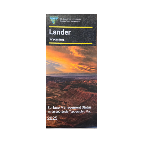 Map: Lander WY (SURFACE)- WY027S – Public Lands Interpretive Association